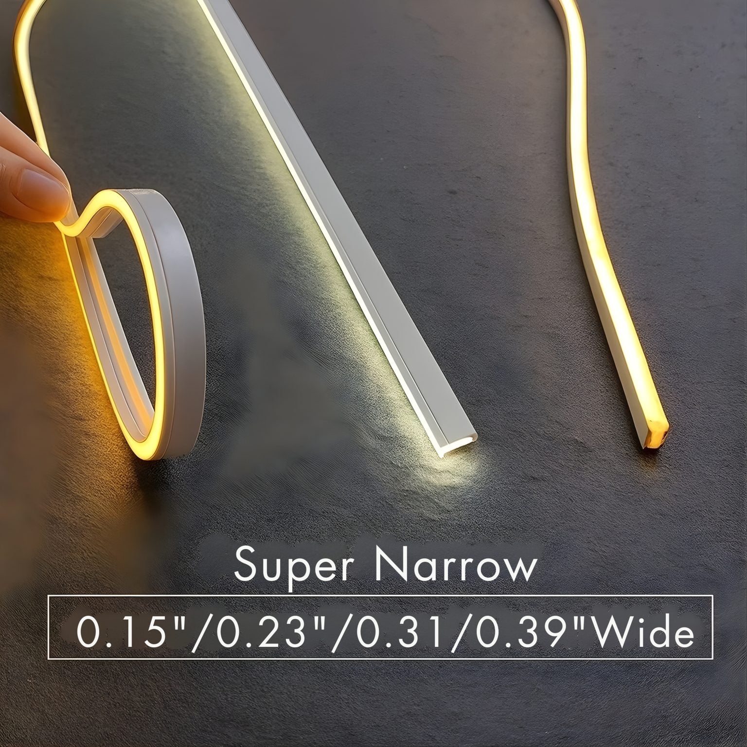 Flexible COB LED Neon Strip Light – IP65 Waterproof Silicone Light for ...